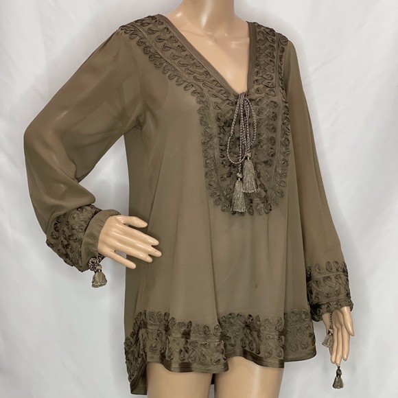 Calypso St. Barth | Tops | Calypso St Barth Silk Mabinne Tunic | Poshmark